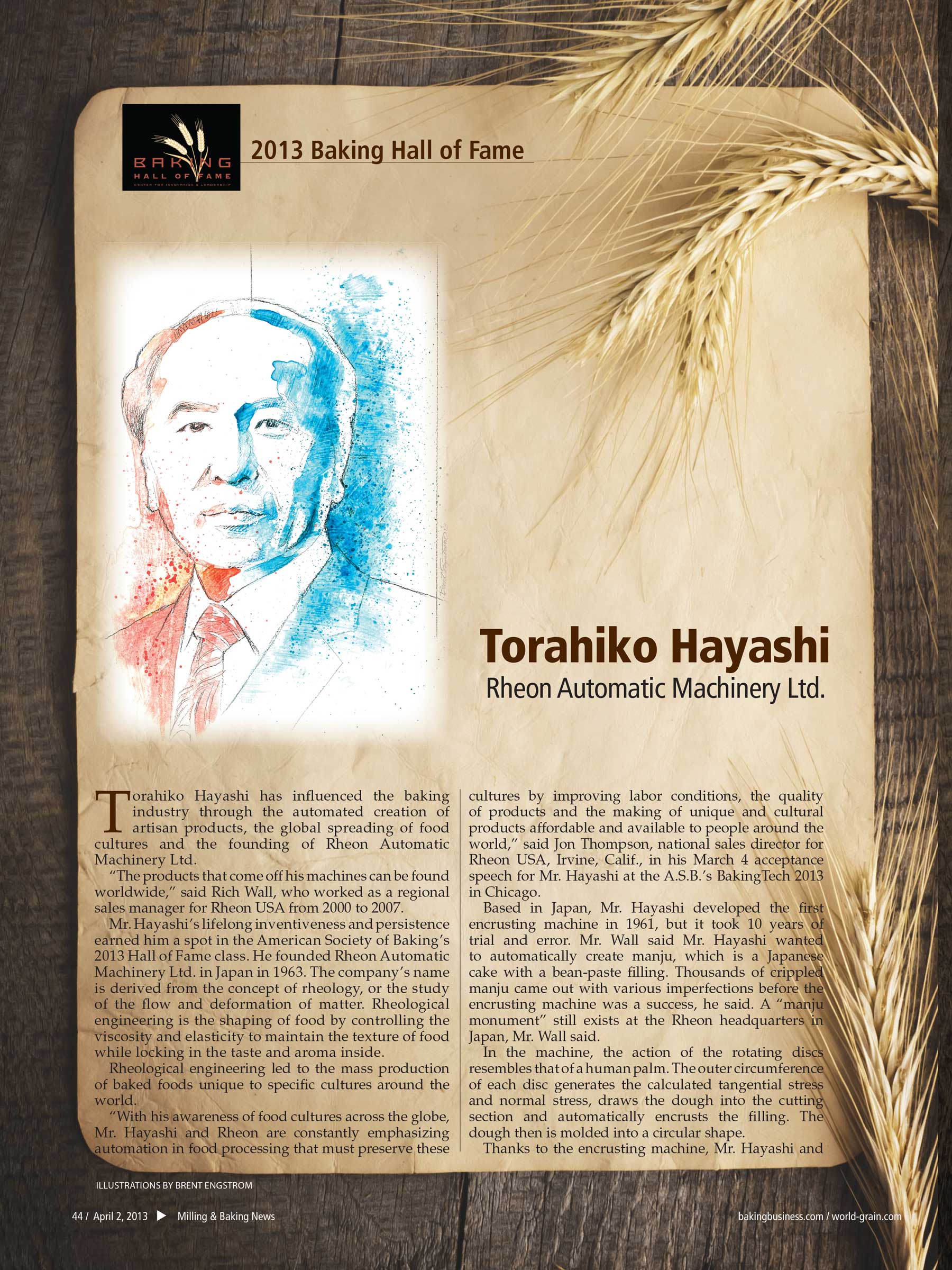 Baking Hall of Fame 2013 - Torahiko Hayashi | American Society of Baking