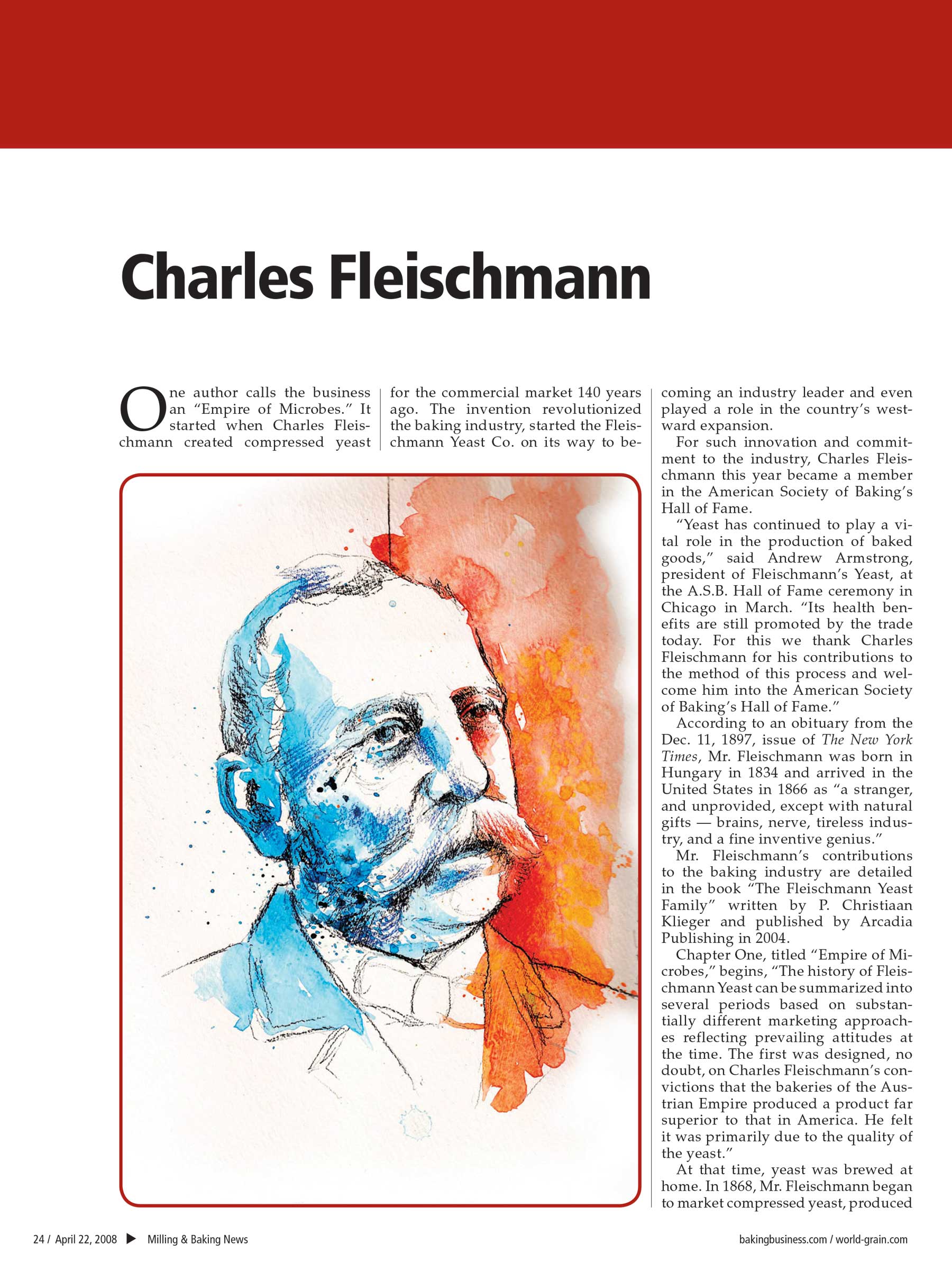 Baking Hall of Fame 2008 - Charles Fleischmann - American Society of Baking