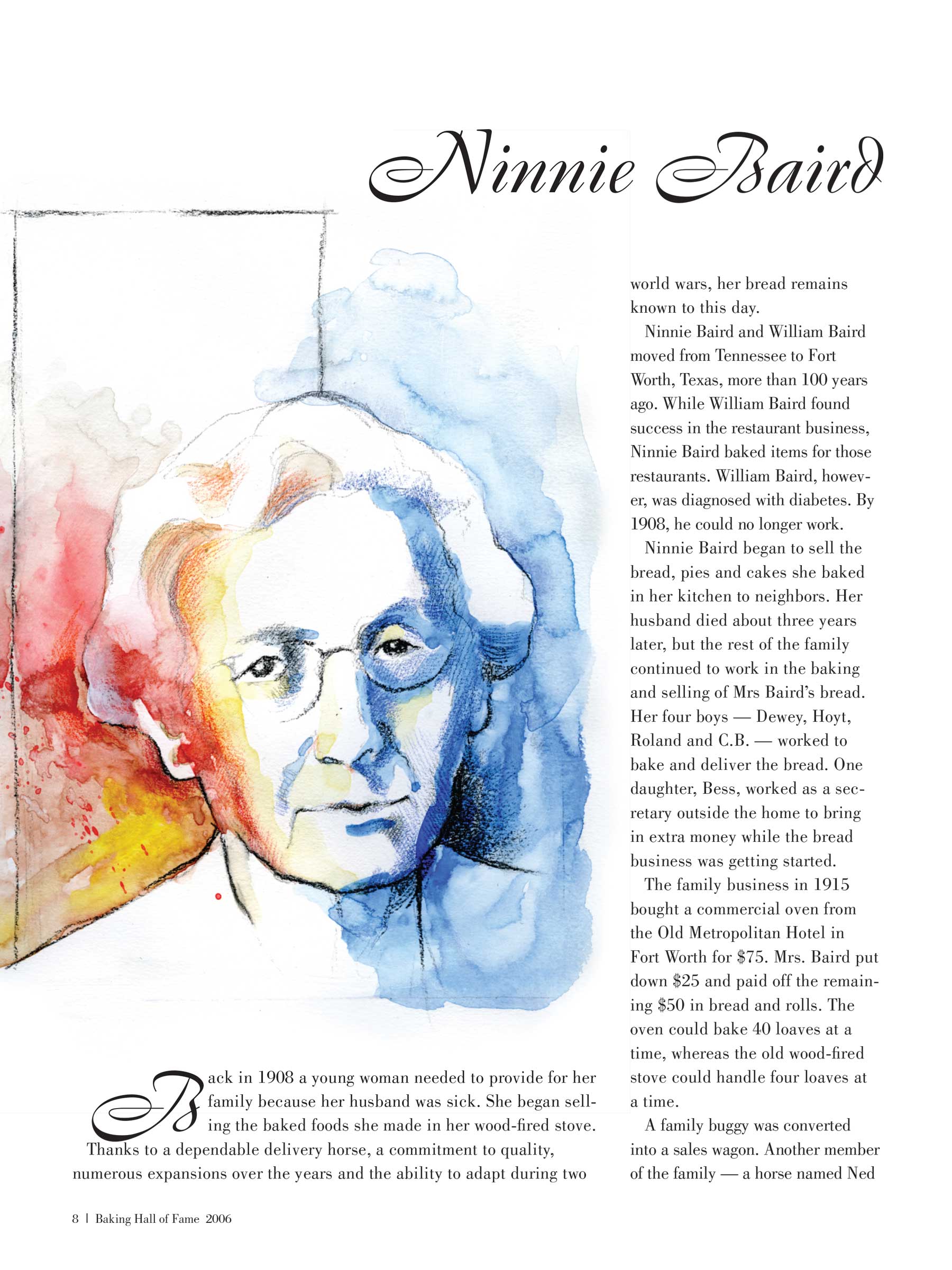 Baking Hall of Fame 2006 - Ninnie L. Baird | American Society of Baking